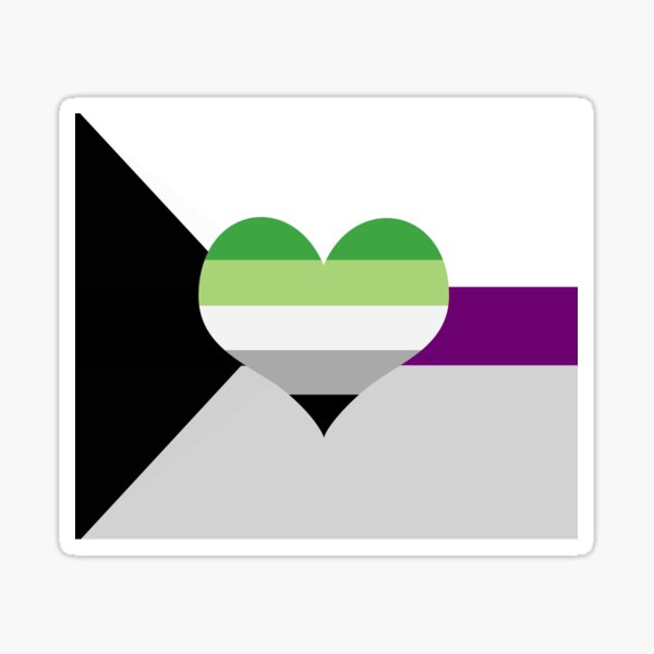 Demisexual Aromantic Pride Flag Sticker For Sale By Darkvulpine