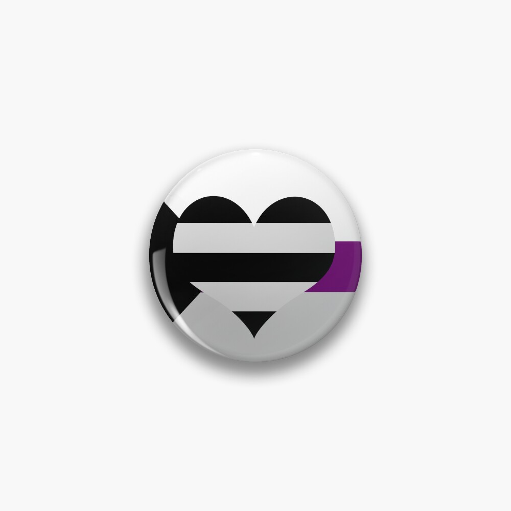 "Demisexual Heteroromantic Pride Flag" Pin for Sale by DarkVulpine ...