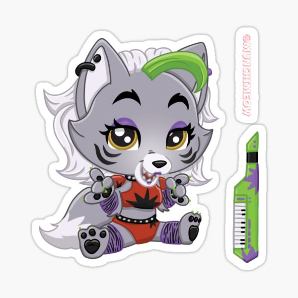 "FNAF Security Breach Roxy x Littlest Pet Shop Crossover Sticker Sheet ...