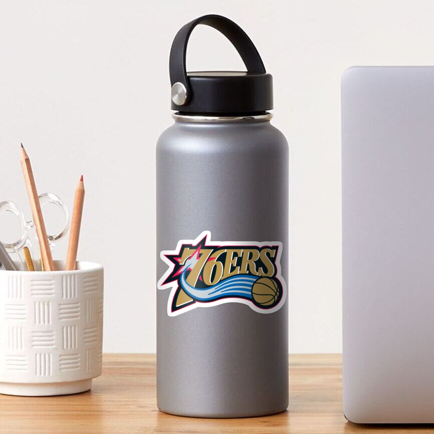 "76ers Throwback Logo" Sticker for Sale by pxxxdise | Redbubble