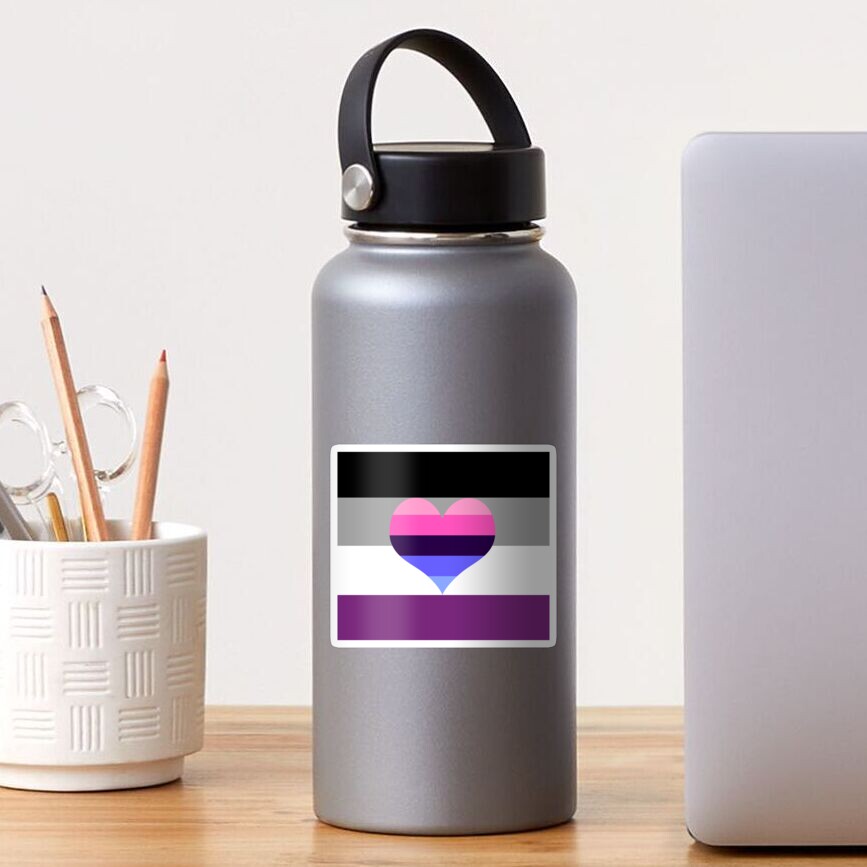 "Asexual Omniromantic Pride Flag" Sticker for Sale by DarkVulpine | Redbubble