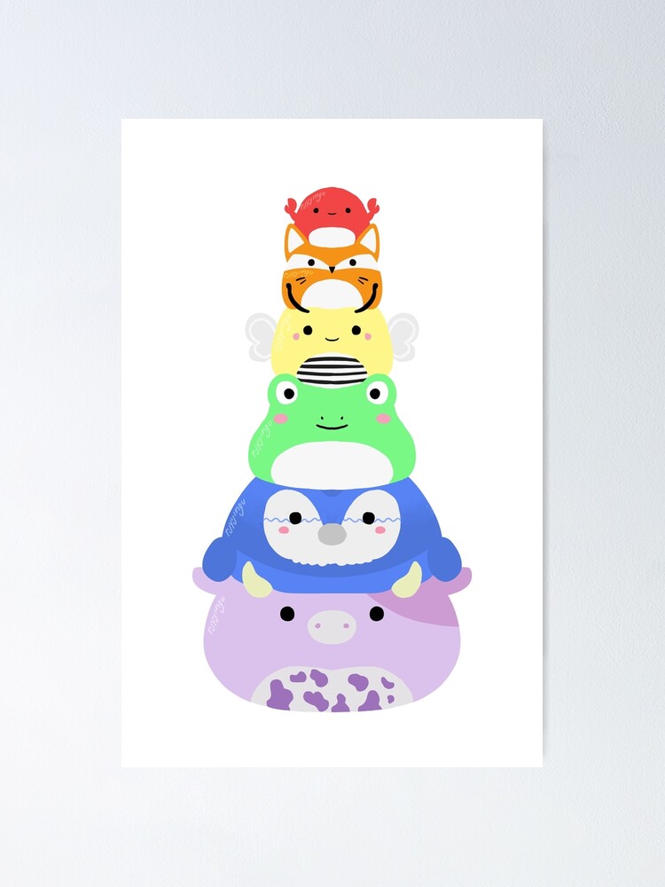 "Stack of Squishmallows" Poster for Sale by ruyijingu | Redbubble