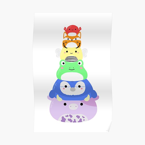 "Stack of Squishmallows" Poster for Sale by ruyijingu | Redbubble