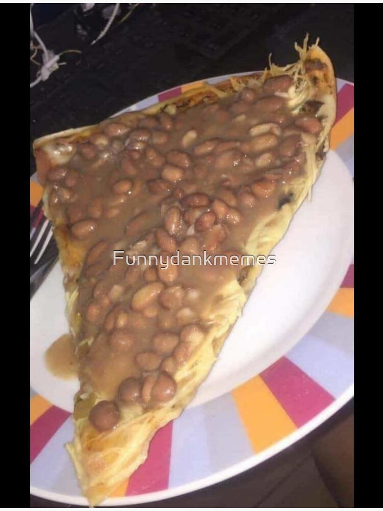 "Cursed bean pizza" Sticker for Sale by Funnydankmemes | Redbubble