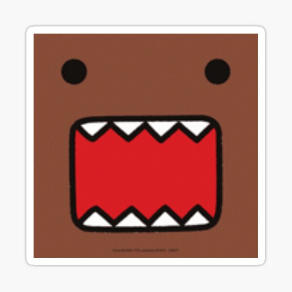 "domo" Sticker for Sale by flwrboismum | Redbubble
