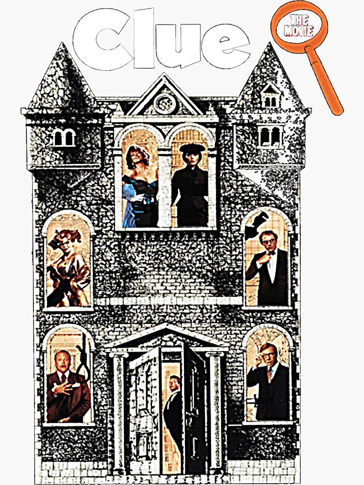"Clue Movie " Sticker for Sale by Jacobmuel737 | Redbubble