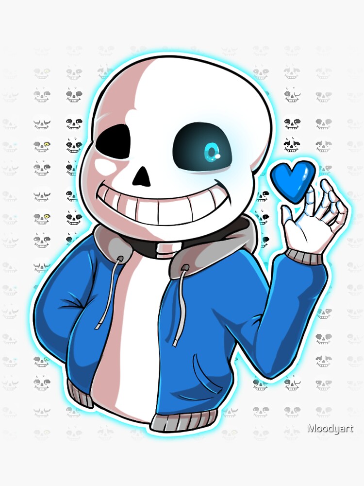 "Sans - Skeleton Undertale" Sticker by Moodyart | Redbubble