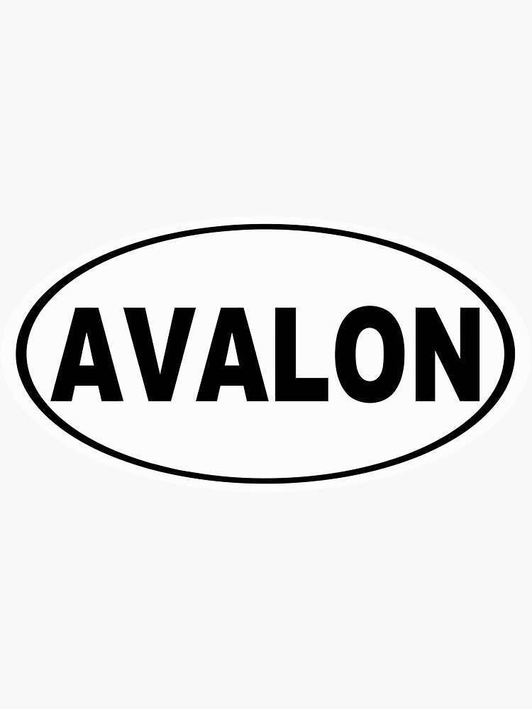 "Avalon New Jersey Oval Design" Sticker by KWJphotoart | Redbubble