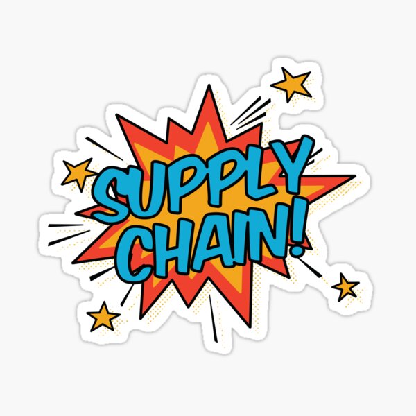 "Supply Chain!" Sticker for Sale by orlumbuspirate | Redbubble