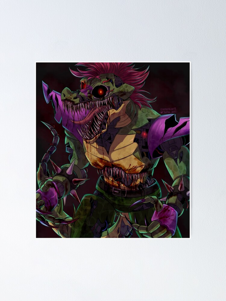 "Nightmare Glamrock Montgomery Gator Security breach" Poster for Sale ...