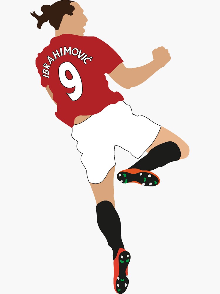 "Zlatan Ibrahimovic (Manchester United)" Sticker for Sale by ...