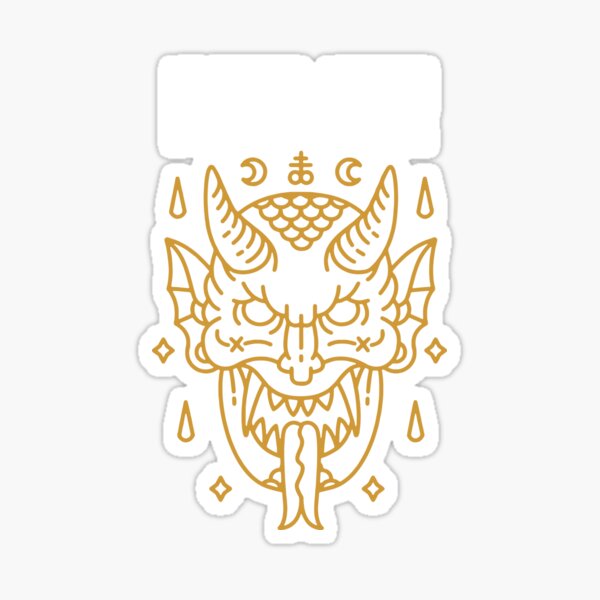 "Logo lord monster art" Sticker by Rodrigues1954 | Redbubble
