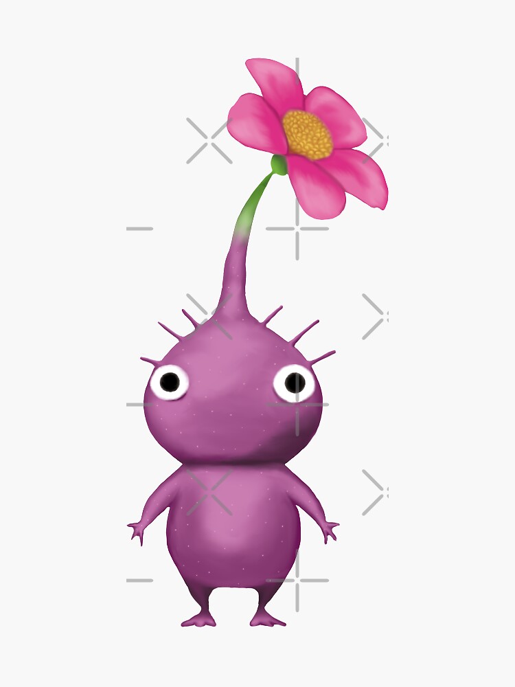 "purple pikmin" Sticker by MaryCJ | Redbubble