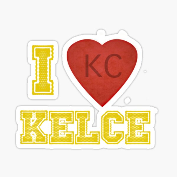 "I love Kelce!" Sticker for Sale by Johannavanboss | Redbubble