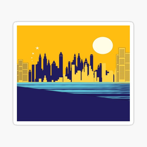 "Skyscraper town" Sticker for Sale by GM-Phenomenal | Redbubble