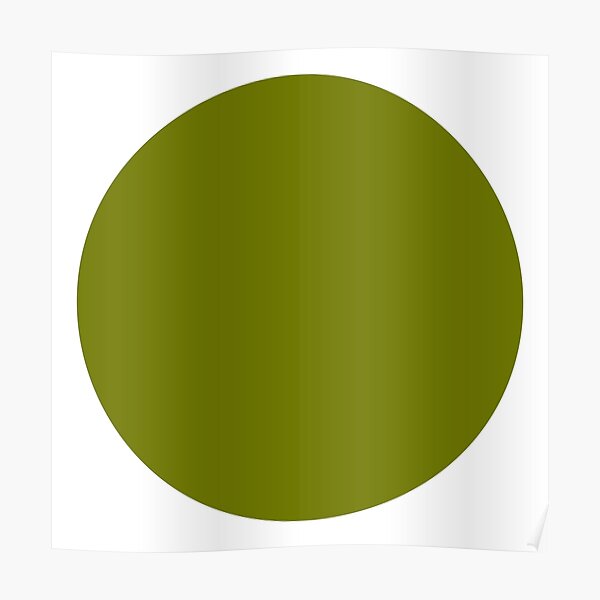 "olive green circle" Poster for Sale by somatosis | Redbubble