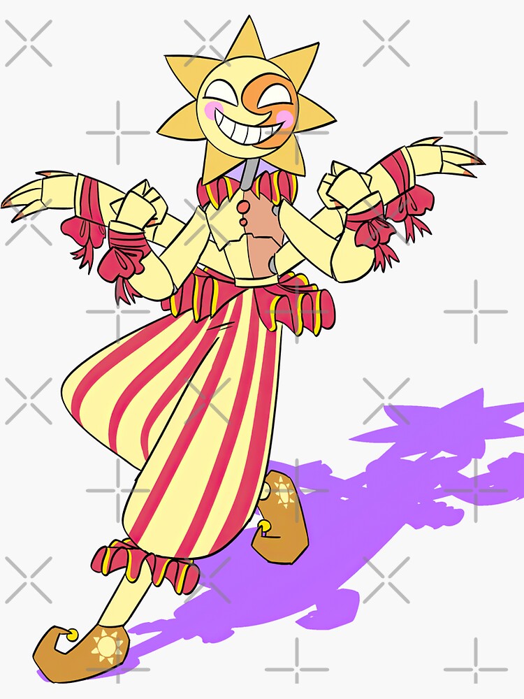 Pegatina «Fnaf Security Breach Sundrop Y Su Sombra» de SheriGreen ...