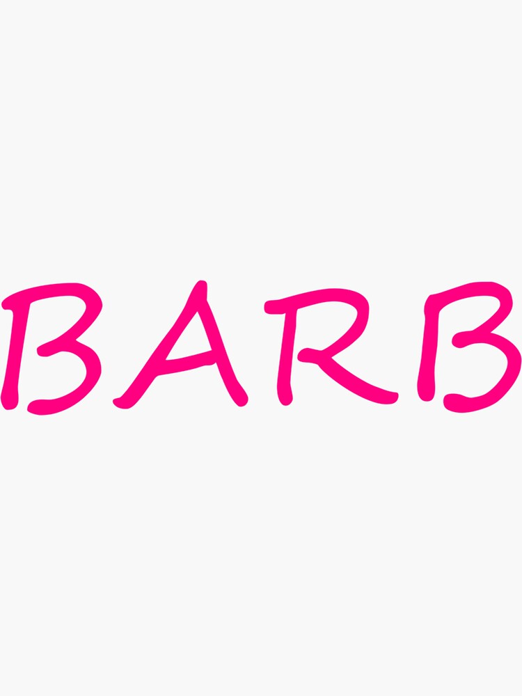 "BARB " Sticker for Sale by CabangPurnamaUS | Redbubble