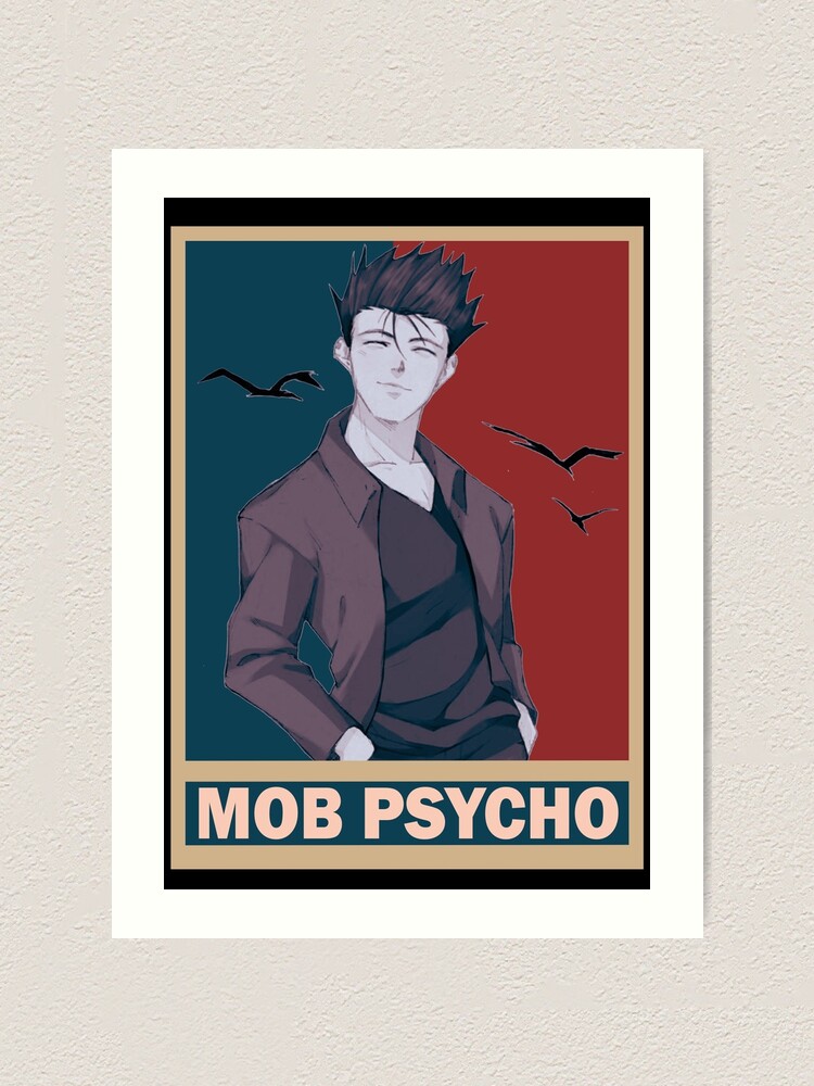 "Ryo Shimazaki Mob Psycho 100 Mobu Saiko Hyaku Vintage Vector Anime ...