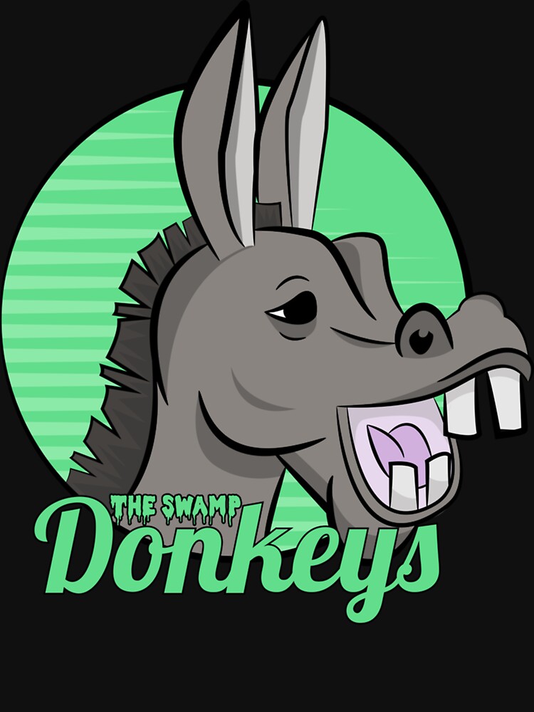 "The Swamp Donkeys Logo Sticker" T-shirt for Sale by Schelhorn ...