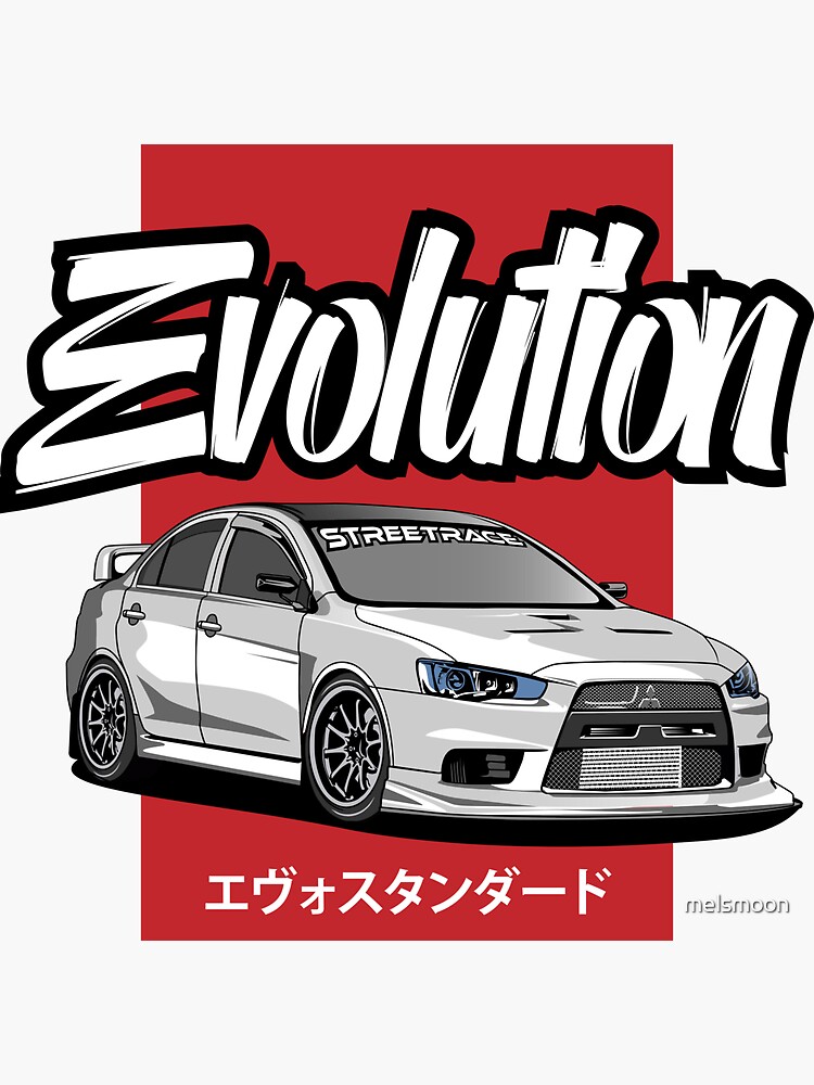 "Automotive Evolusion" Sticker for Sale by melsmoon | Redbubble