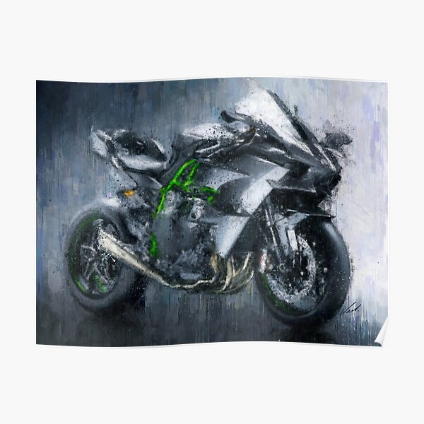 "Superbike motorcycle - original artwork by Vart" Poster for Sale by ...