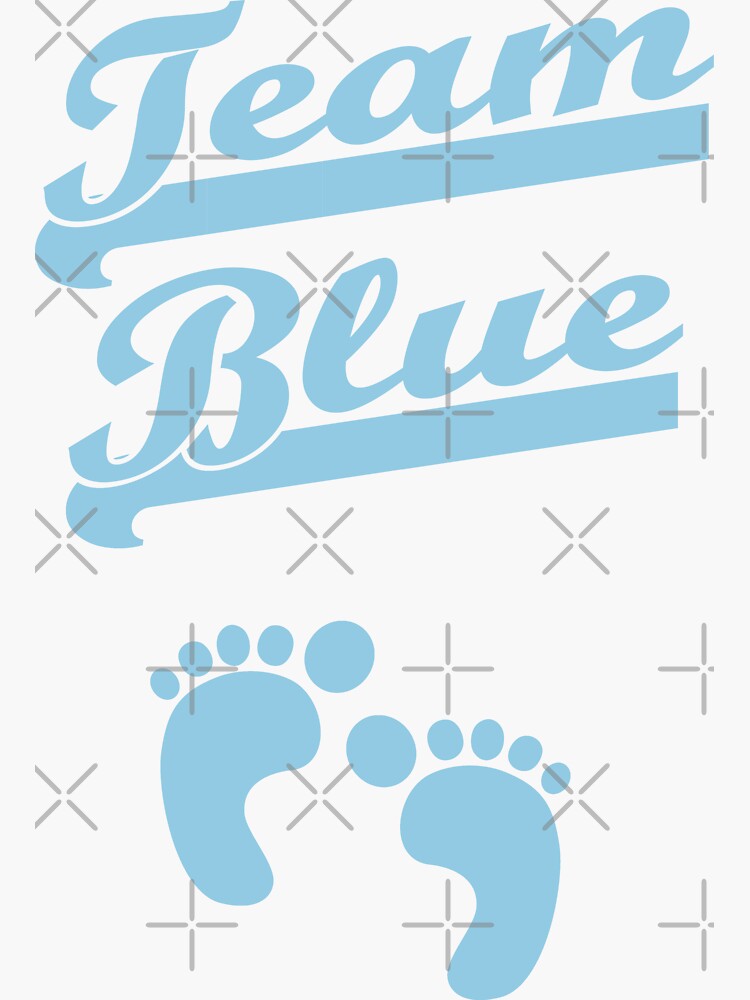 "Team Blue Boy Mom Baby Shower Gender Reveal Party Cute Funny Gift ...