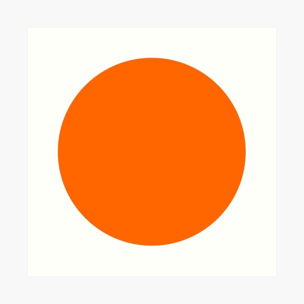 "orange circle" Art Print for Sale by somatosis | Redbubble