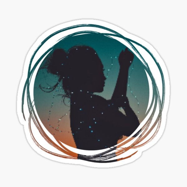 "Girl in Shadow" Sticker for Sale by Ayladesignshop | Redbubble