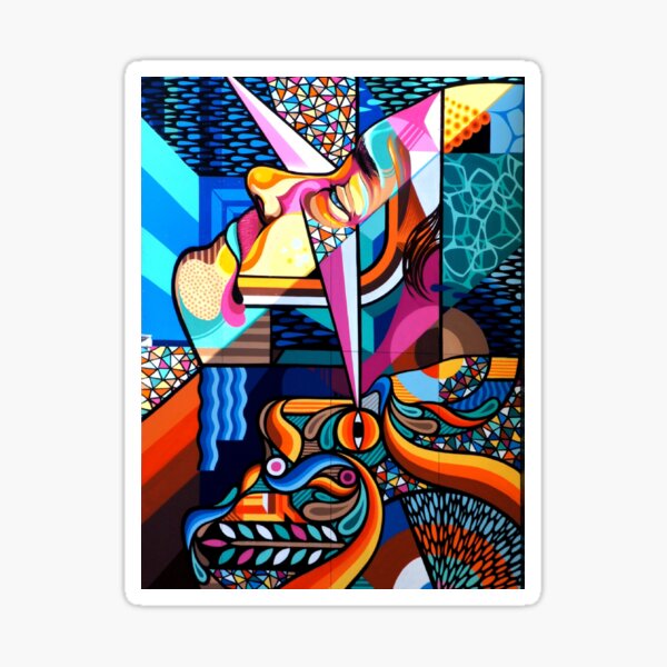 "Abstract Painting - Abstract Art" Sticker by AtlanticAngle | Redbubble