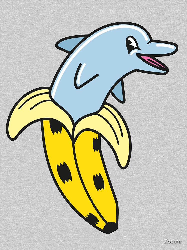 "Banana dolphin" T-shirt for Sale by Zozore | Redbubble | banana t ...
