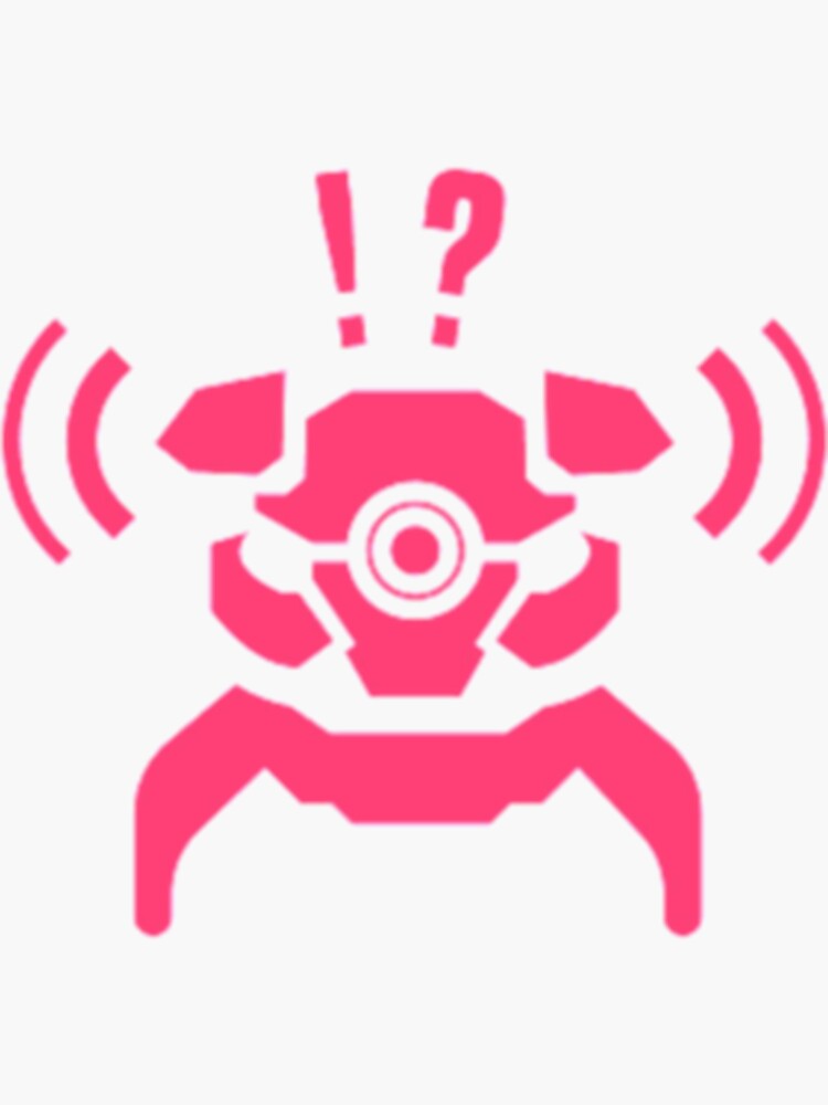 "Killjoy Alarmbot Pink " Sticker by Timmyhanson | Redbubble