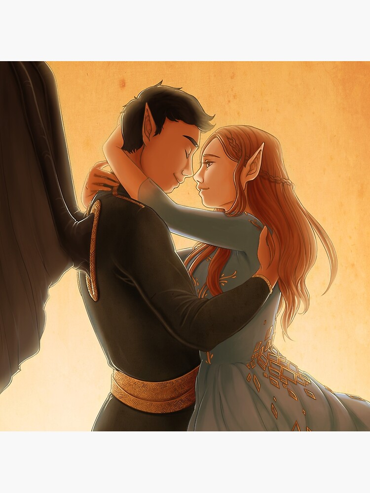 "Fae Couple (Rhysand & Feyre)" Poster by eachronicles | Redbubble