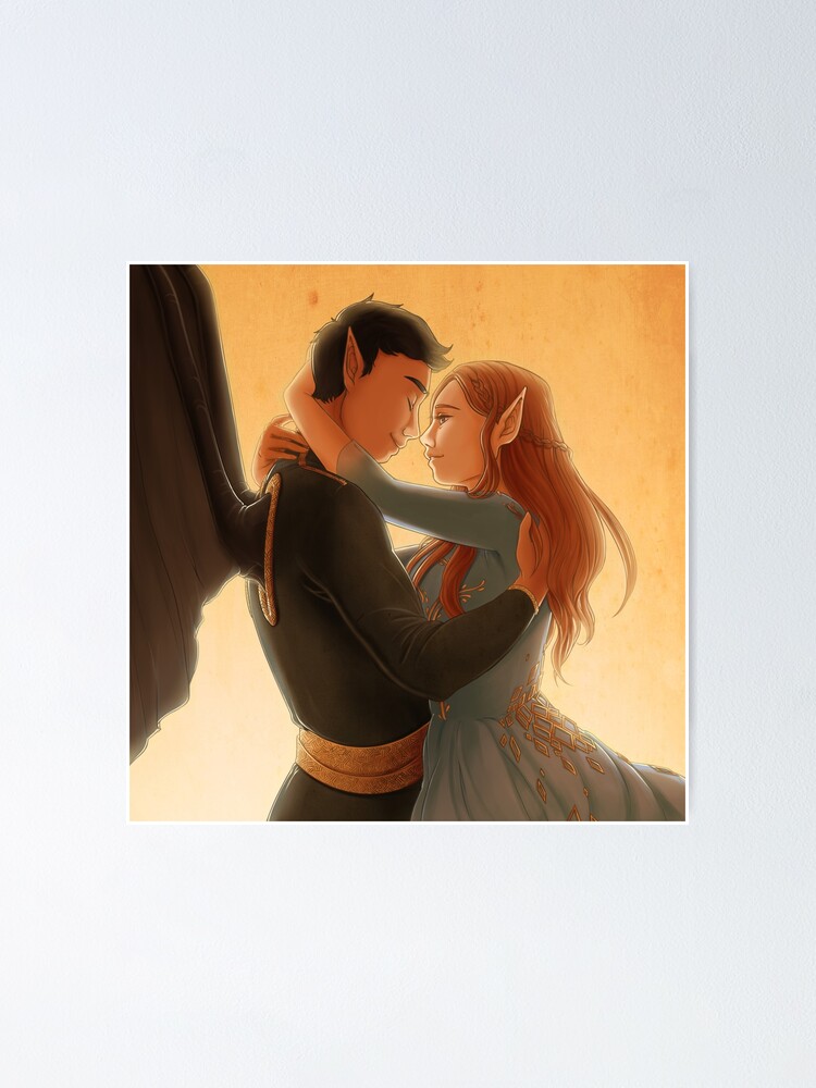 "Fae Couple (Rhysand & Feyre)" Poster by eachronicles | Redbubble
