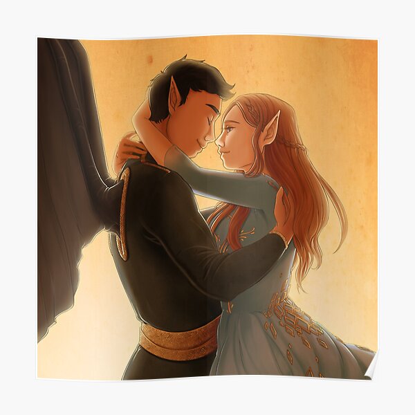 Poster « Fae Couple (Rhysand & Feyre) », par eachronicles | Redbubble