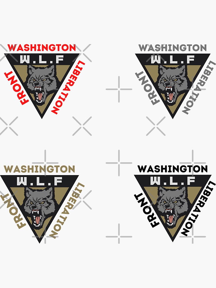 "Washington Liberation Front - The Last Of Us 2 Art Design" Sticker for ...