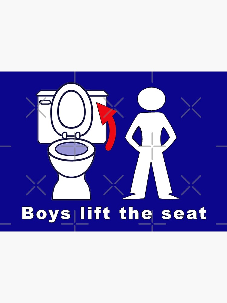 "Boys Lift the Seat T-Shirt & More" Canvas Print for Sale by ...