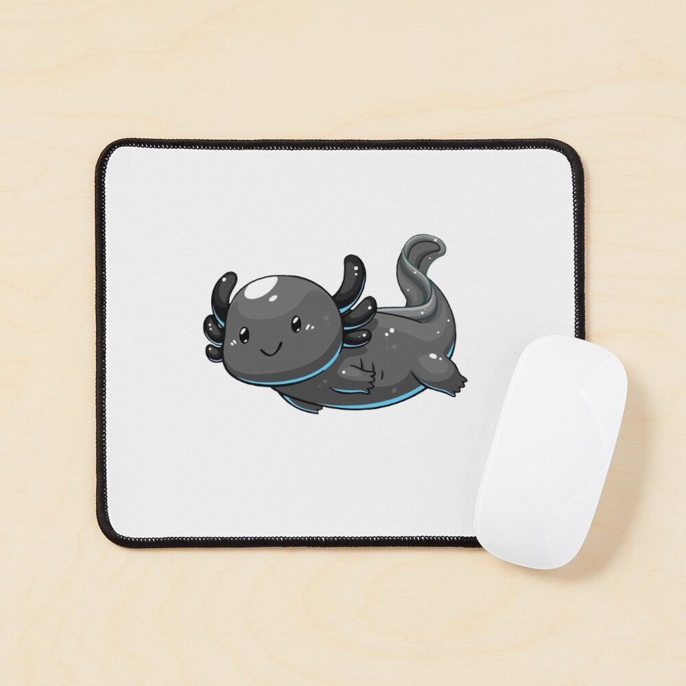 Alfombrilla de ratón «Minecraft Cute Black Axolotl, Axolotl Drawing ...