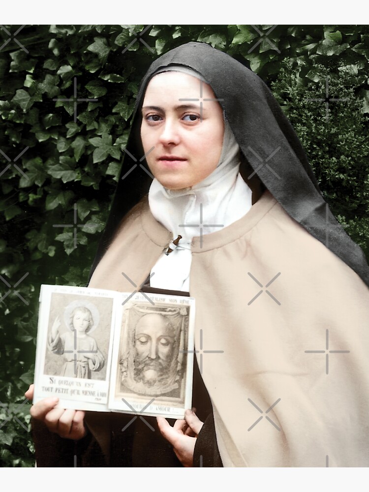 Pegatina «Santa Teresita del Niño Jesús y la Santa Faz la florecita ...