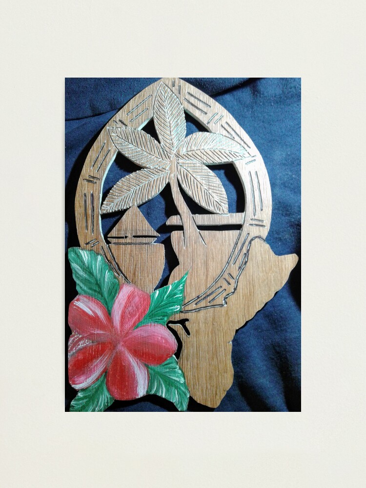 "MAP OF GUAM, GUAM, SEAL, FMG6966, FLOWER, WOODEN CUT-OUTS ...