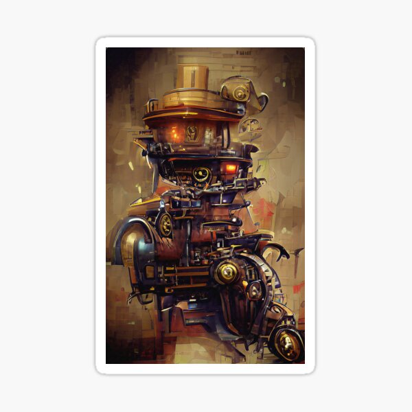 "Machine - Fantasy Art" Sticker for Sale by TigerMeow | Redbubble