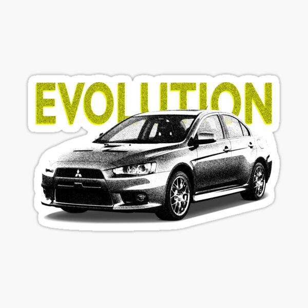 Mitsubishi Lancer Evolution Stickers | Redbubble