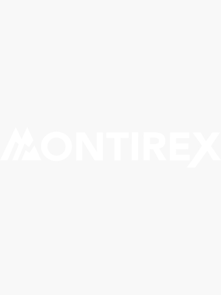 "Montirex Essential Logo White" Sticker for Sale by Airplane-mode ...