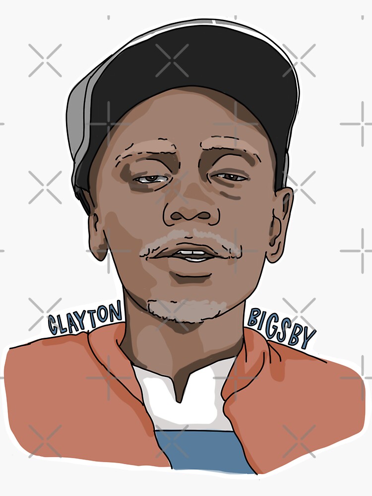 "Clayton Bigsby Chappelle character illustration " Sticker for Sale by ...