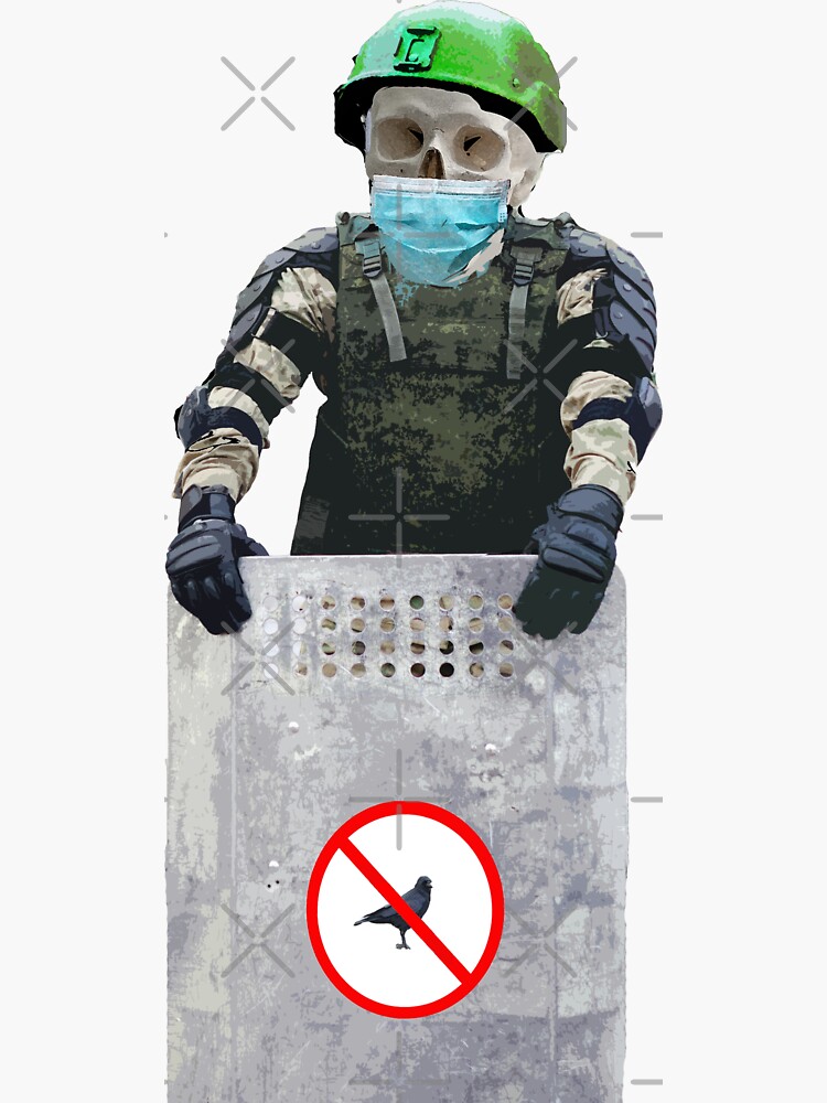 "Anti Crow Guard" Sticker for Sale by wattophotos | Redbubble