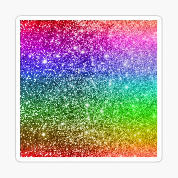"Rainbow Glitter" Sticker for Sale by RoleReversal | Redbubble
