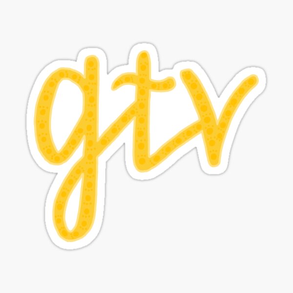 "Gtv " Sticker for Sale by Lweeter22 | Redbubble