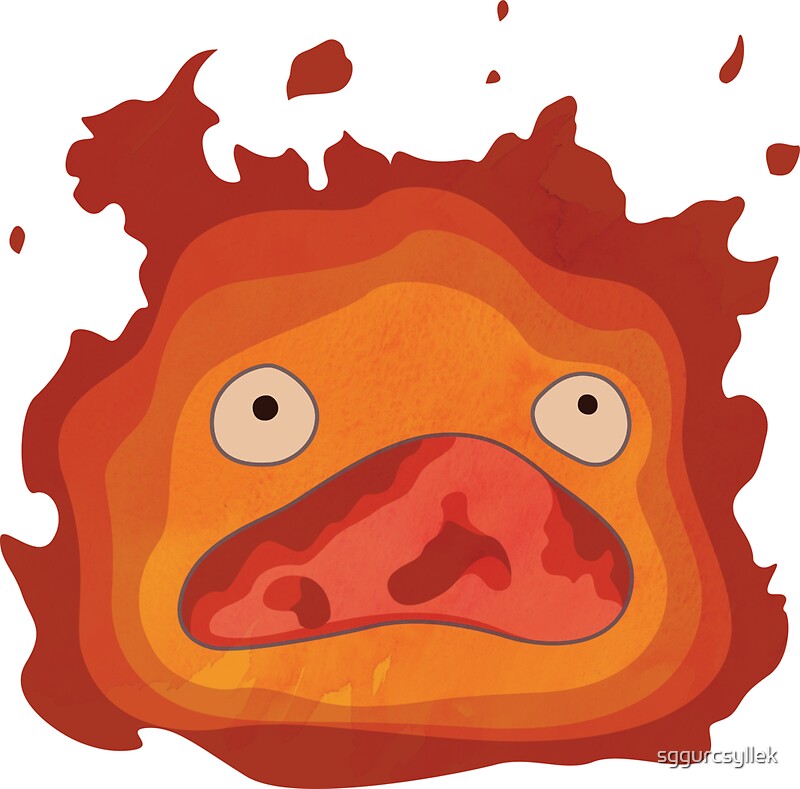 Calcifer: Stickers | Redbubble