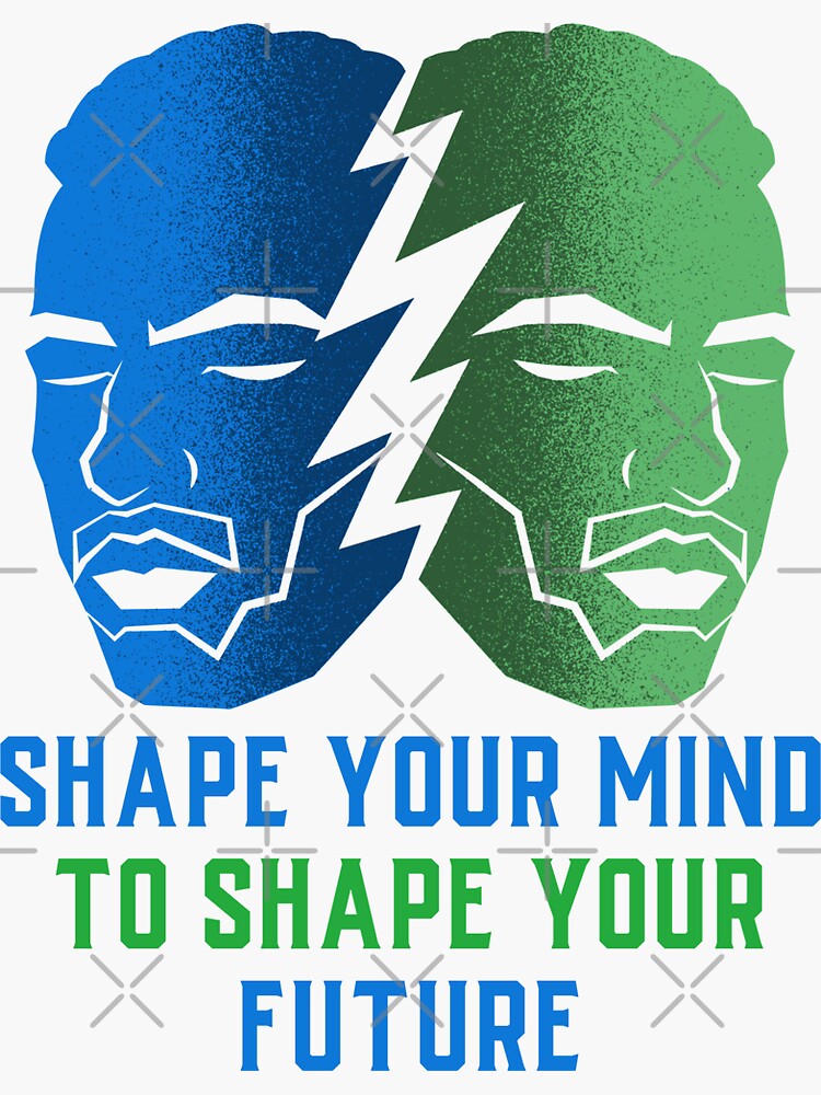 "Shape your mind" Sticker for Sale by ART-Homes | Redbubble
