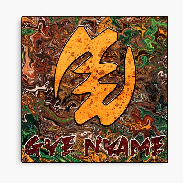 "Adinkra symbol Gye Nyame painting, Omnipotence of God ancient African ...